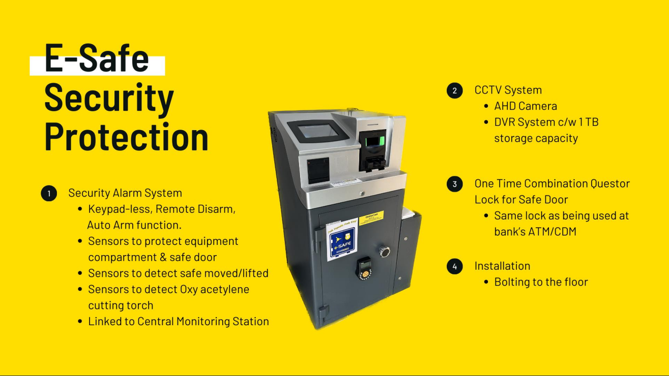 e-Safe Cash Deposit Machine – Armour Security